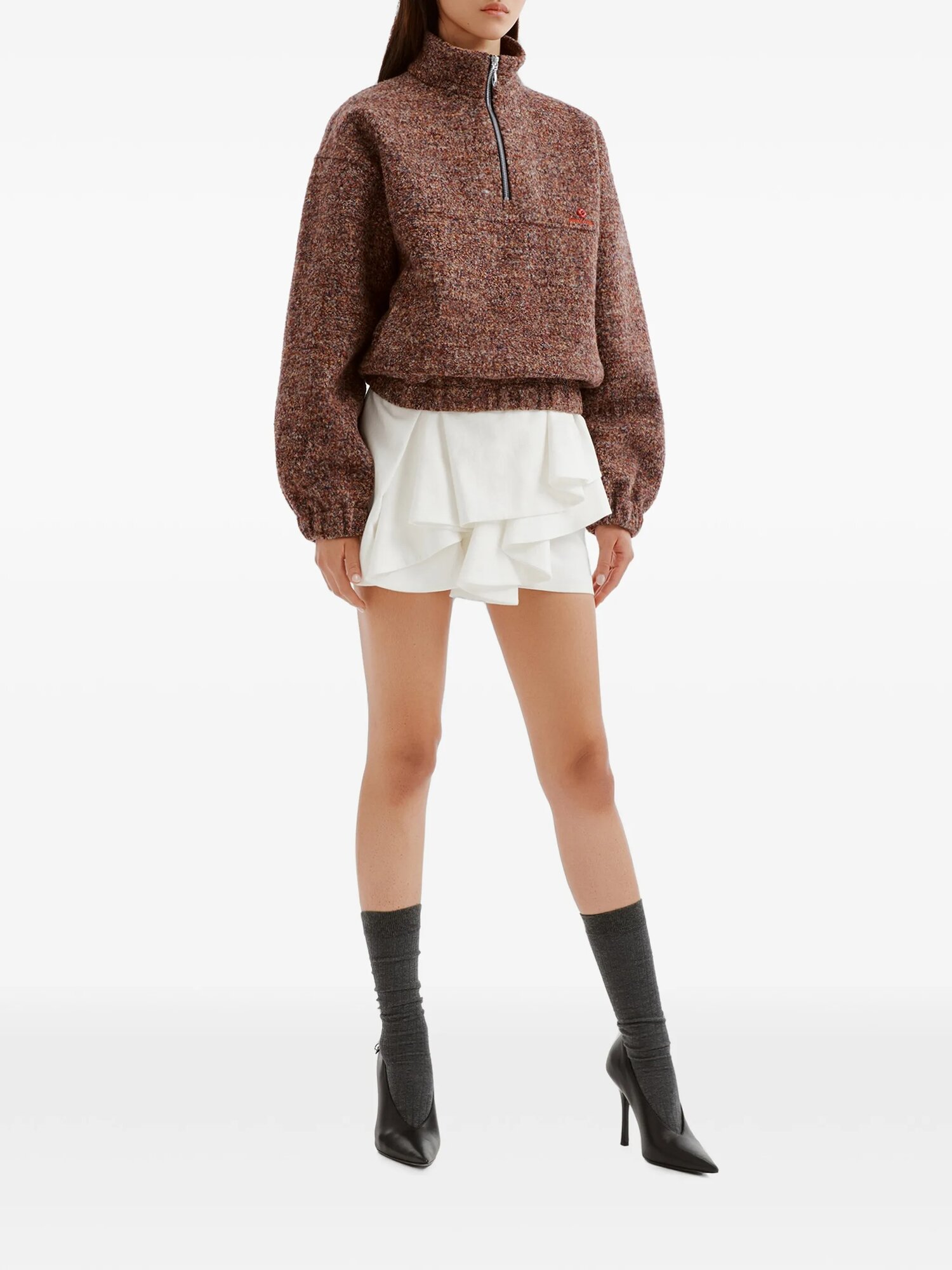 Свитер SHUSHU/TONG Half-zip sweater, размер 6 — фото 1
