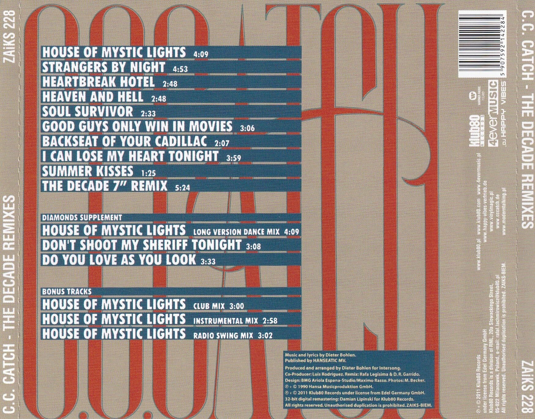 C.C. Catch - The Decade Remixes, 2011, 8-page, CD-Аудио — фото 1