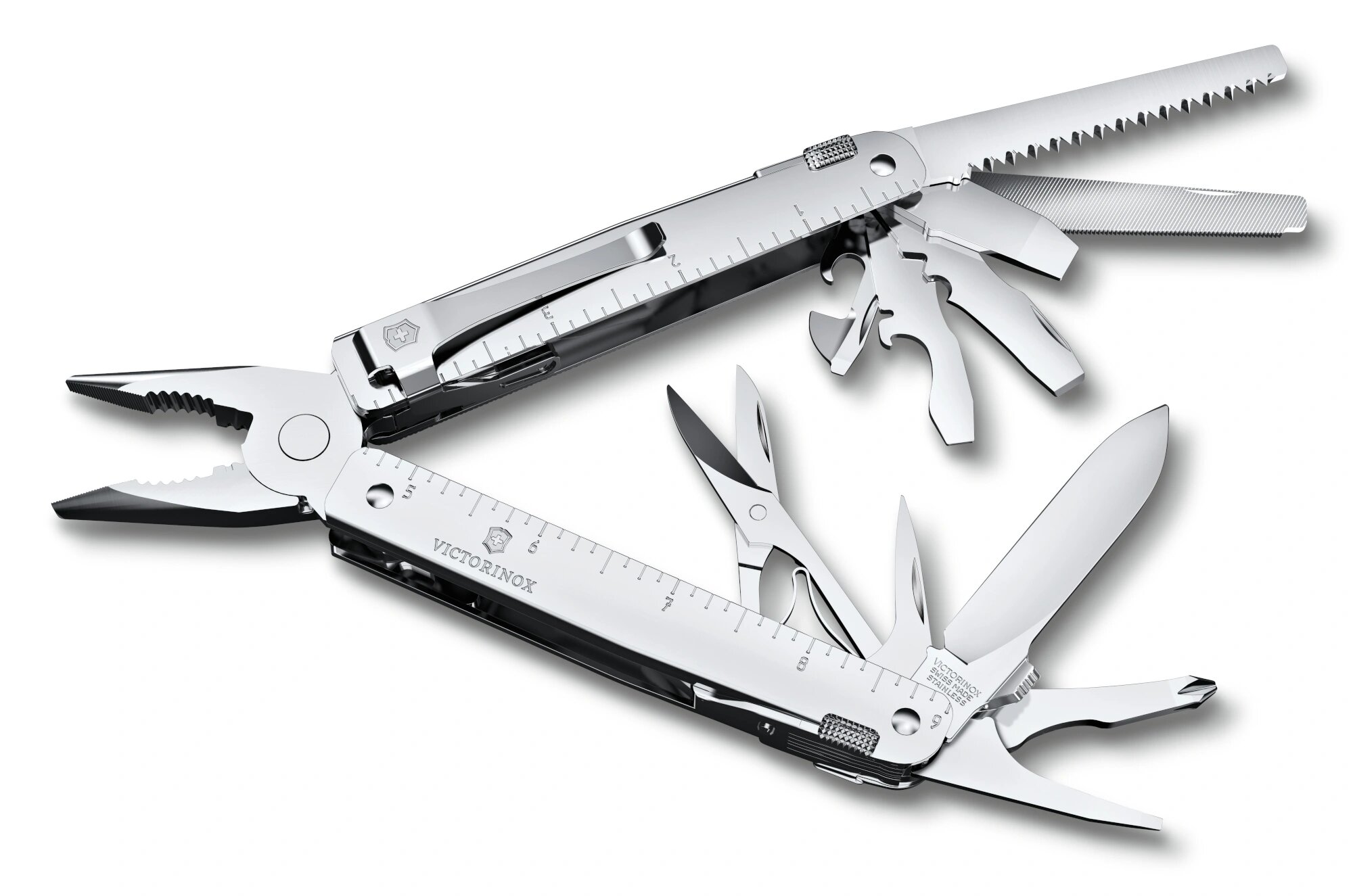 Мультитул Victorinox SwissTool MX Clip (3.0327. MKB1) 115мм 26функц. серебристый блистер