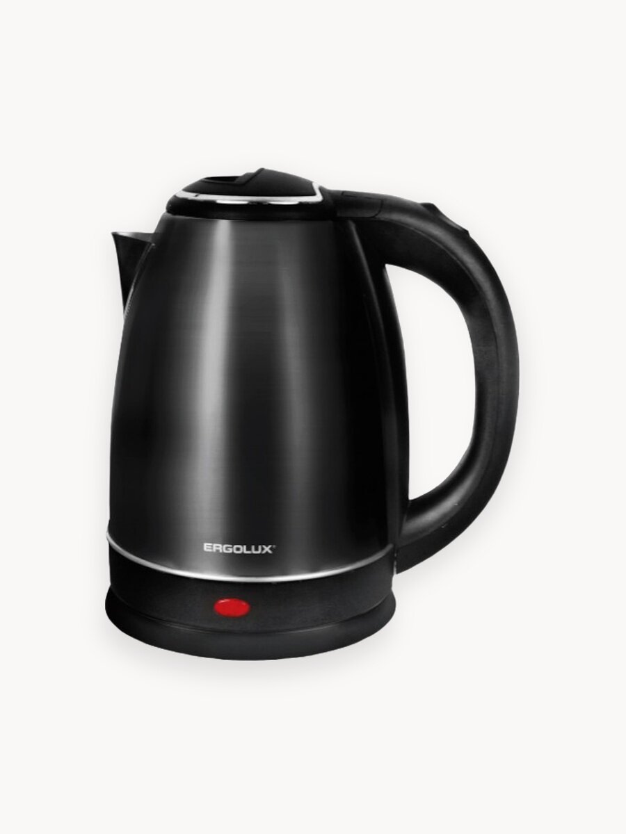 Чайник электрический Ergolux KS05, 1600Вт, закрытый нагревательный элемент, нержавеющая сталь