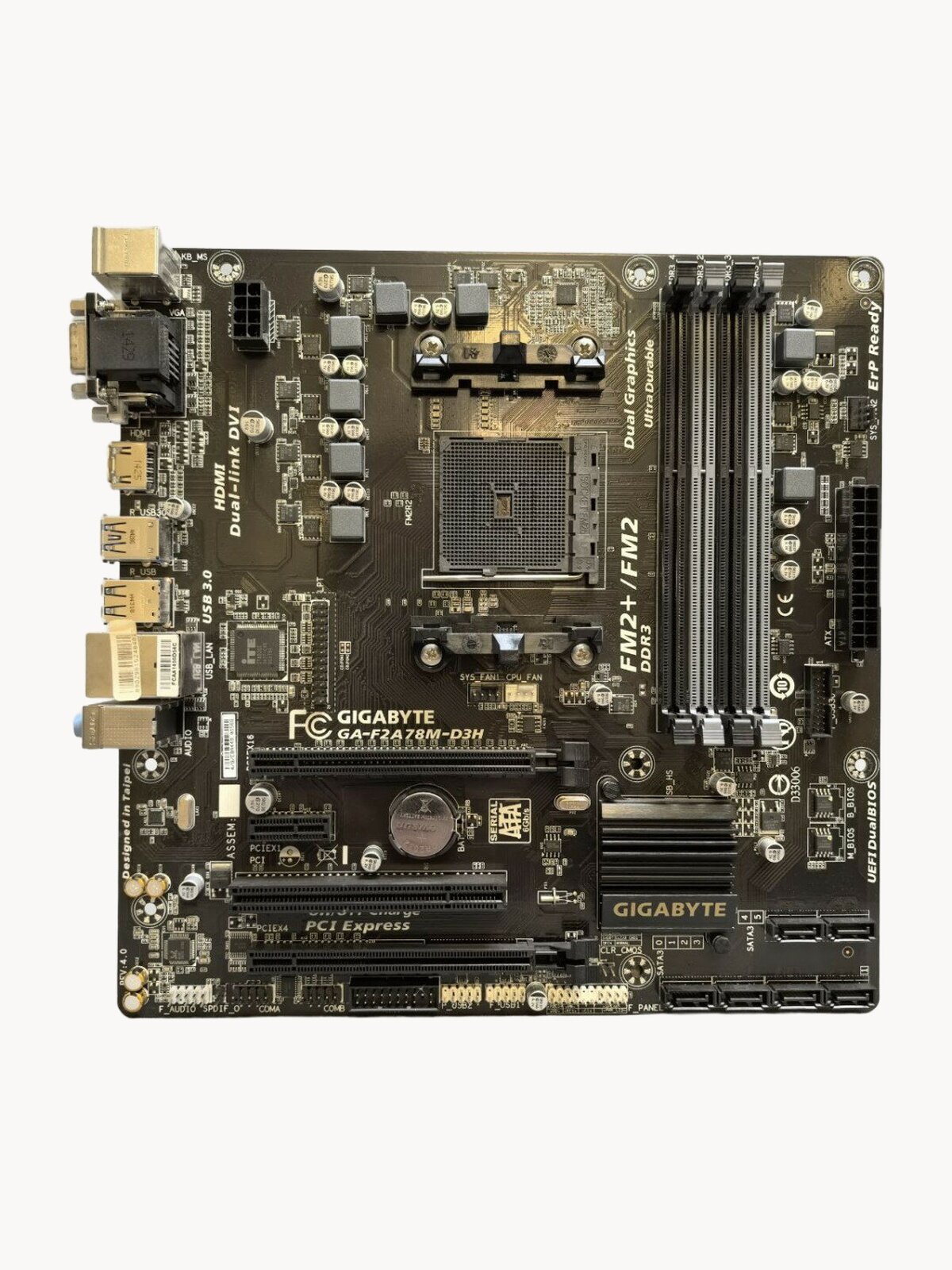 Материнская плата GIGABYTE GA-F2A78M-D3H (rev. 4.0)