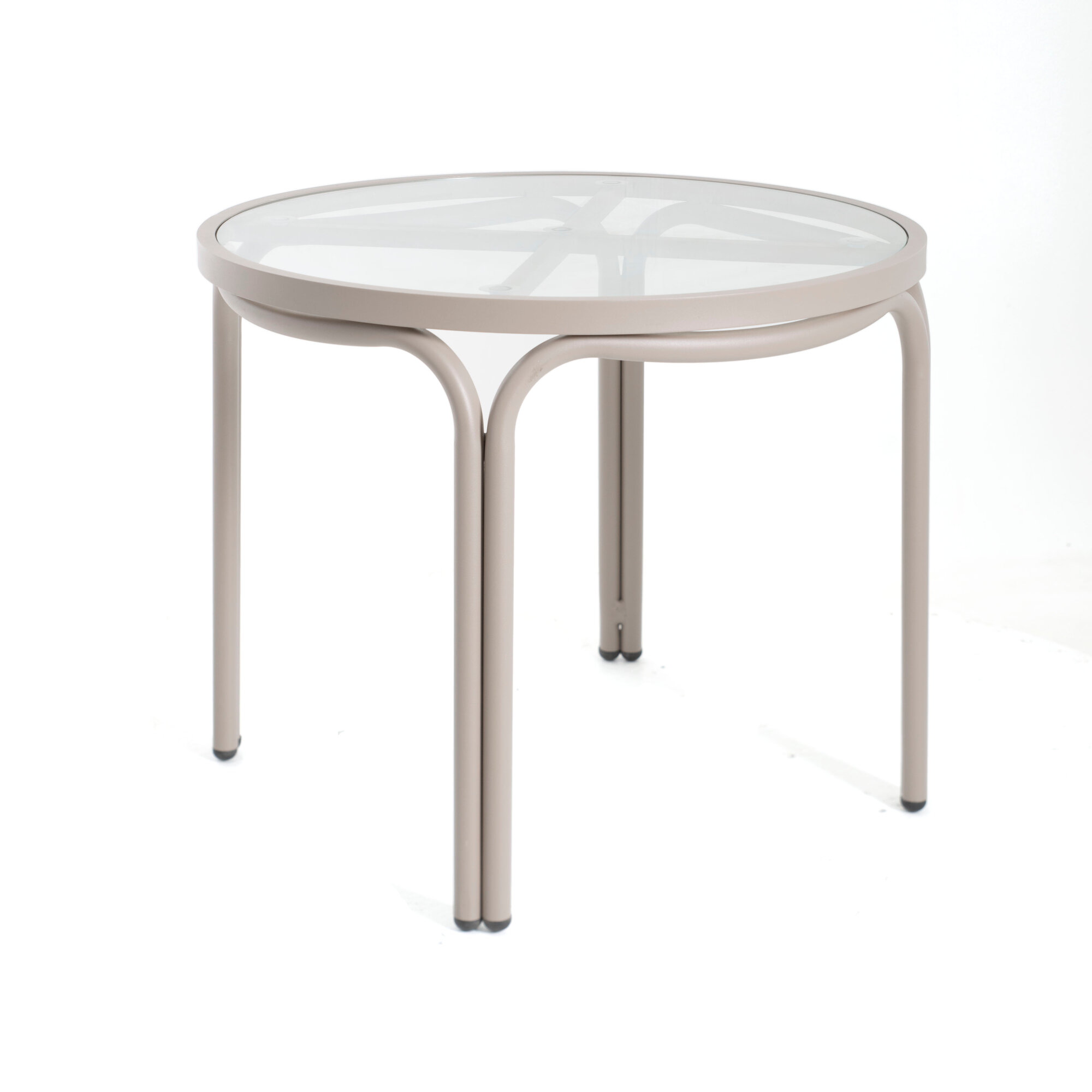 Садовый стол Foodatlas "Фазенда" E4027-32, стеклянный, круглый