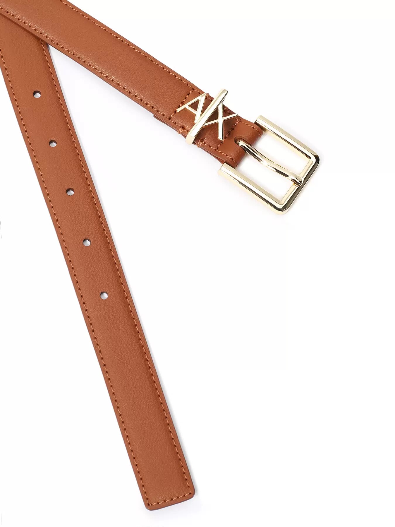 Ремень Armani Exchange для женщин, размер 75, коричневый — фото 1