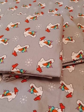 Простыня Гуси Фланель, 120x180 см