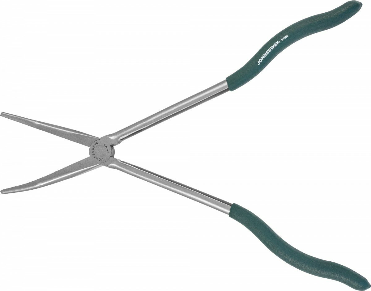 Длинногубцы 280 мм Jonnesway P7602, 48337, удлиненные изогнутые 45