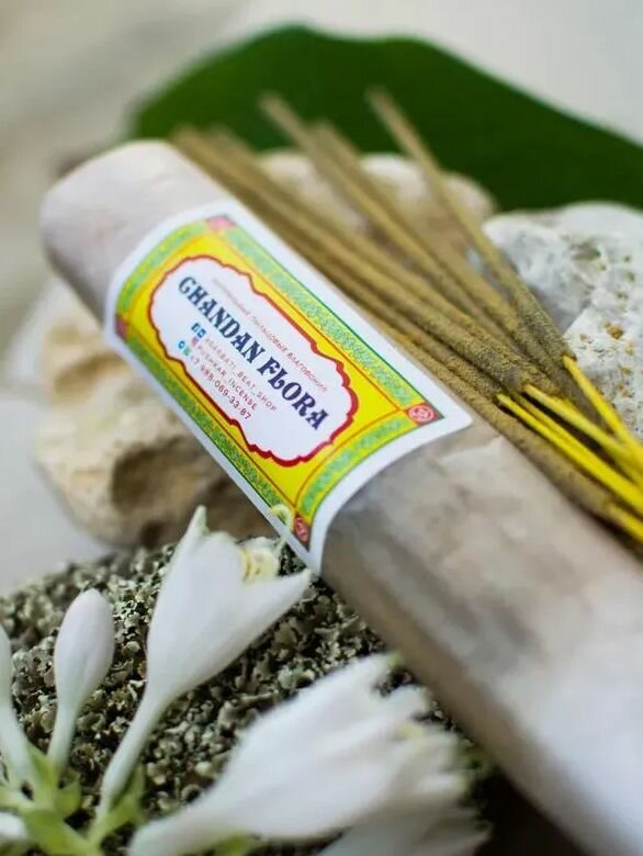 CHANDAN FLORA Pushkar Incense (Чандан Флора, Пушкарские благовония), 50 г.