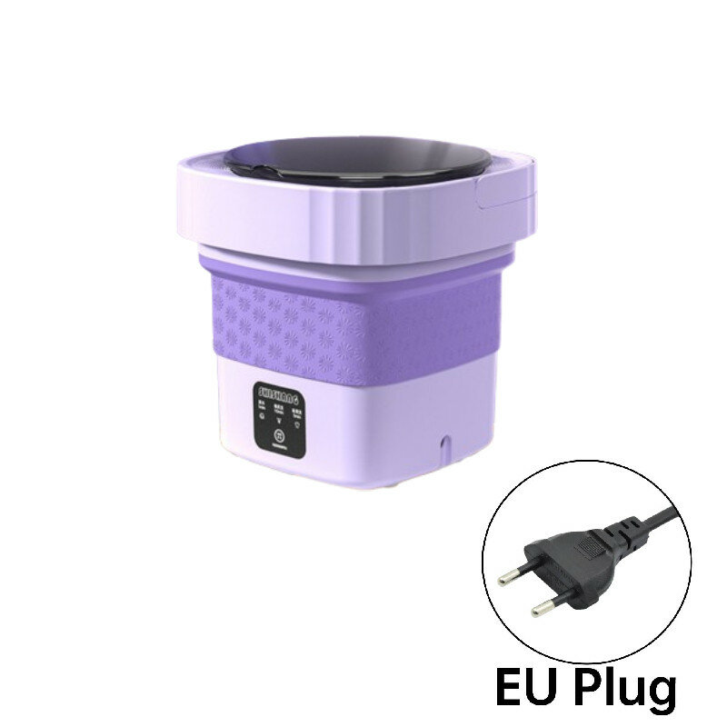 Portable mini washing machine with and rotatable features for dorm use