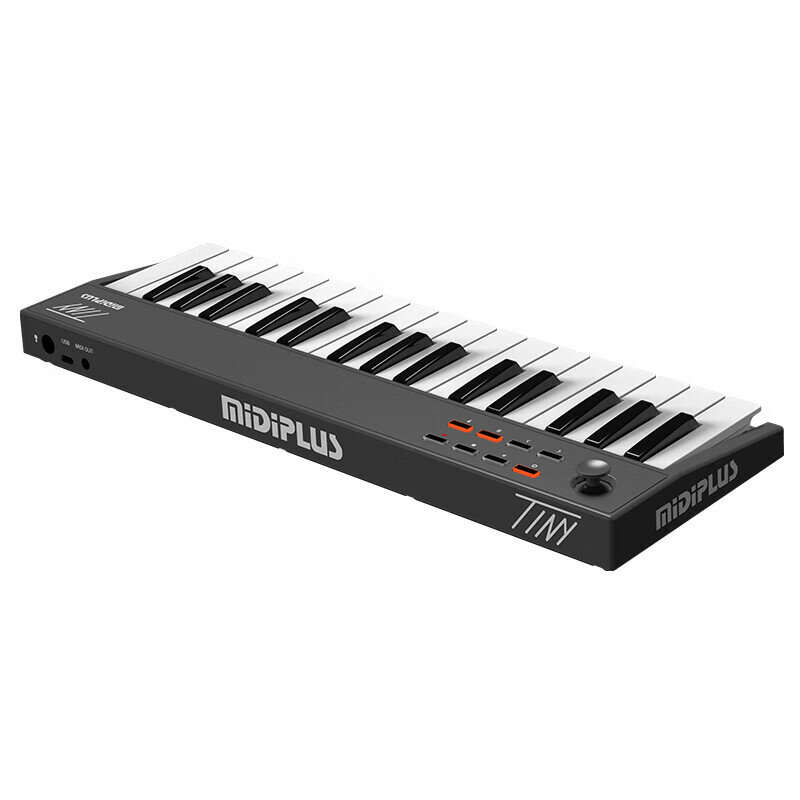 MIDIPLUS Portable 32-Key Mini Drum Pad, Electronic Music Controller TINY, Weighted, for Composition, MIDI Keyboard