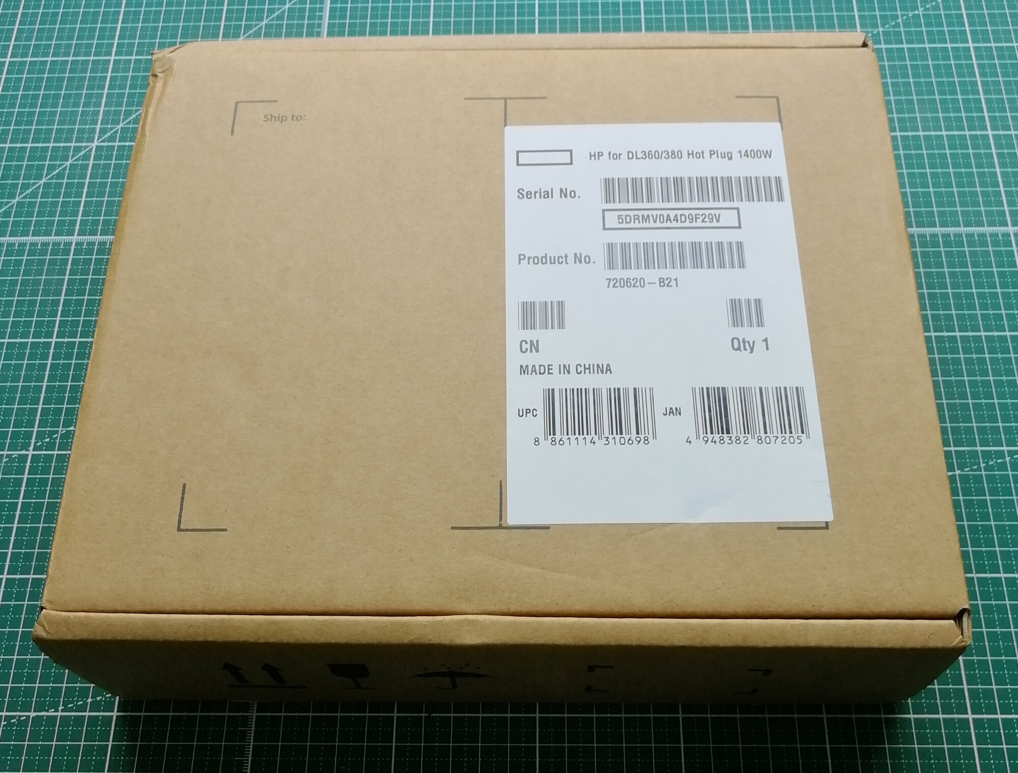 Блок питания HPE 720620-B21 1400W серверный HP ProLiant Gen9 754383-001 733427-001 733428-001 DPS-1400CB HSTNS-PD43