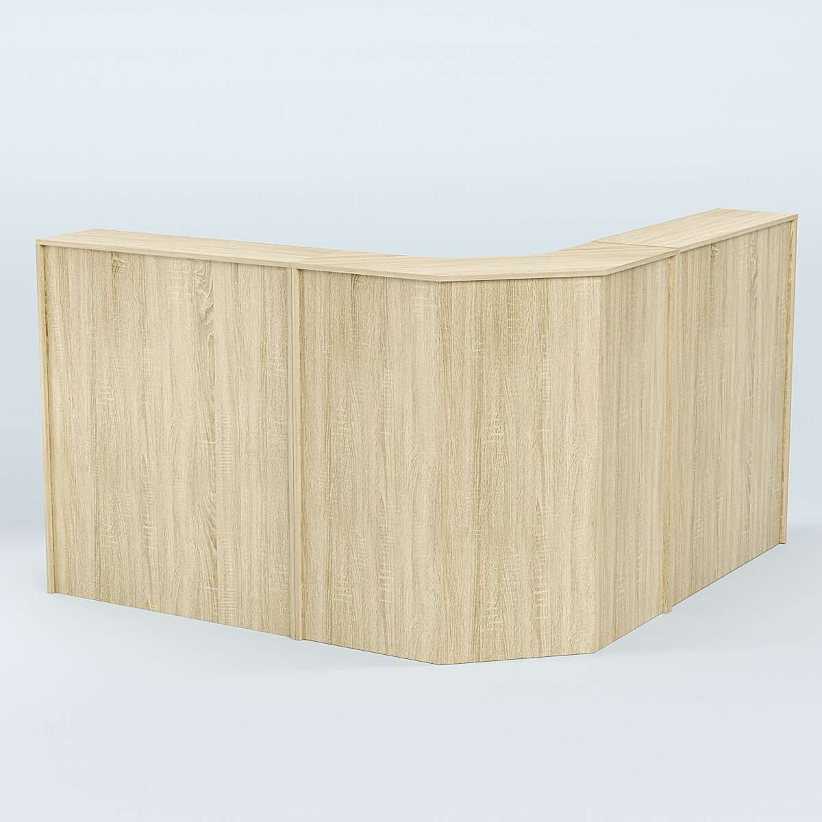 Ресепшн серии прайм №5 угловой, Дуб сонома. Производство товара - компания ТОБ.