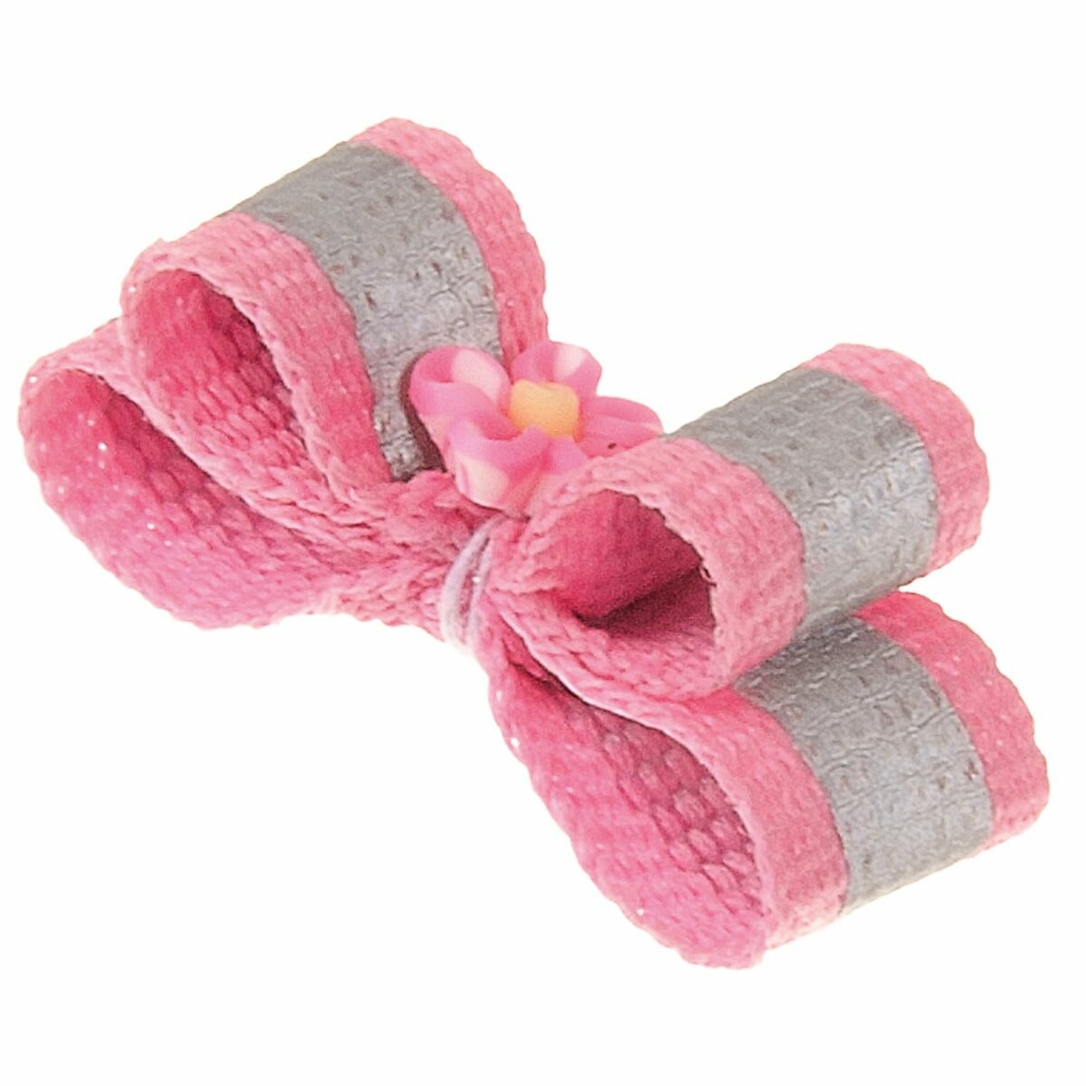 Бантик для собак двойной объемный светоотражающий "Ностальжи", 2 штуки, размер 3 см х 1 см, Zoo One, 18510