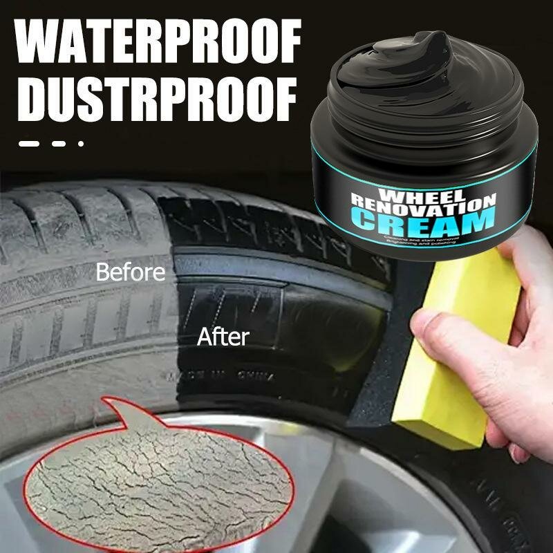 Паста для ухода за автомобильными шинами (в комплект входит бесплатная чистящая губка)