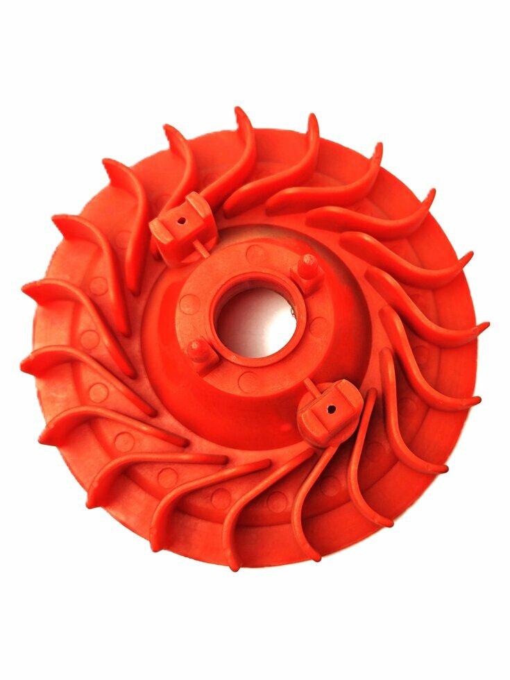 Крыльчатка генератора Калибр БЭГ-1000 БЭГ-1100 БЭГ-1111HT вентилятор D=145мм d=24мм 19 лопастей