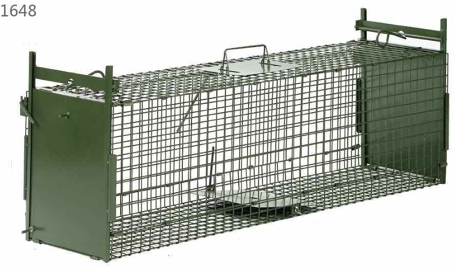 Кошколовка складная, С обеих сторон есть двери, клетка- ловушка, живоловка, котоловка, ловушка для животных 100*36*28665