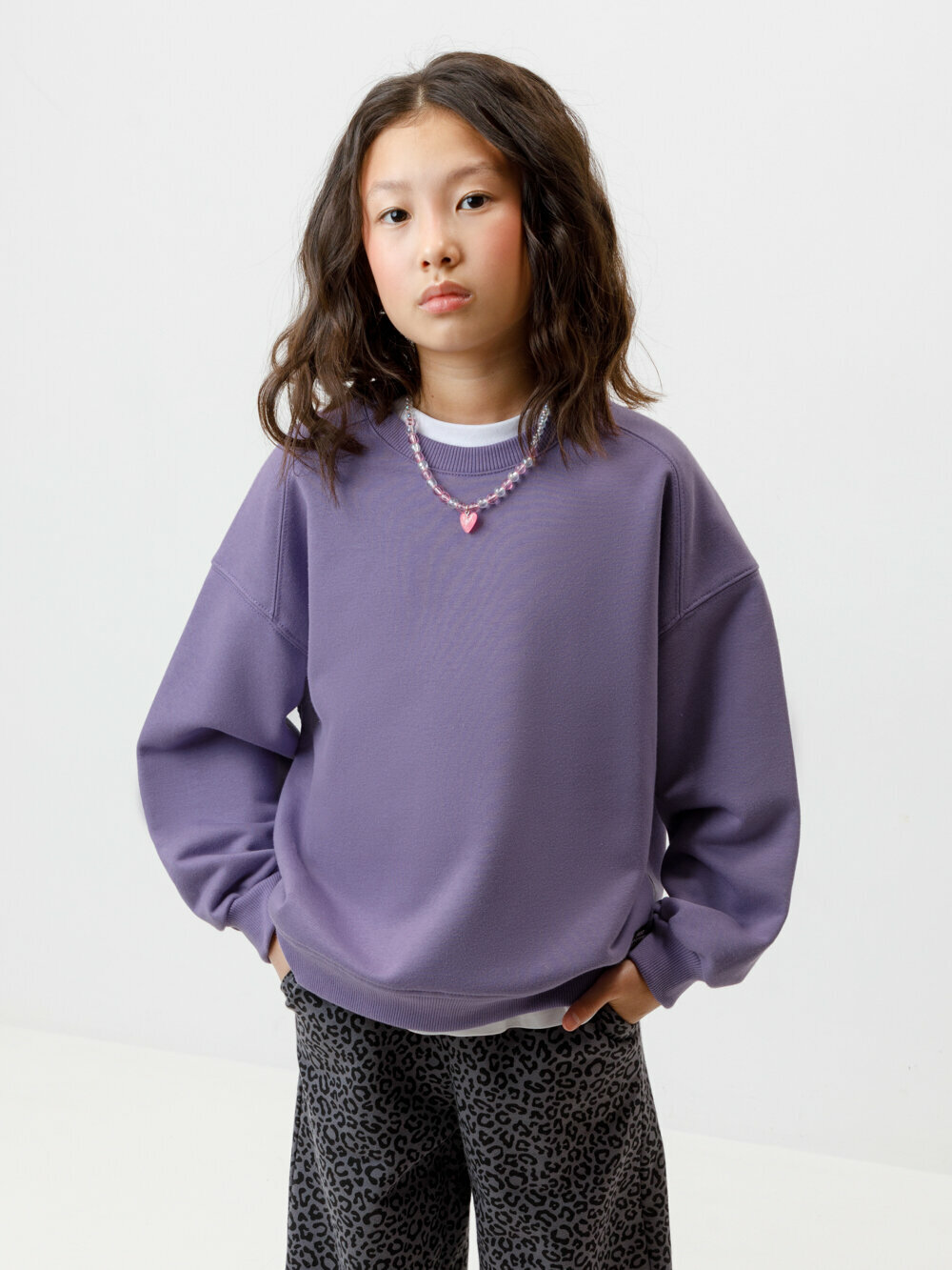 Свитшот МП 302921/сиреневый 3718