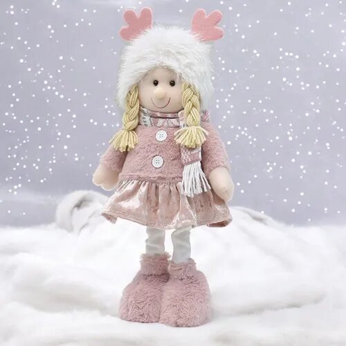 Игрушка под елку, Снеговик, Девочка, девочка на ножках, высота 50см