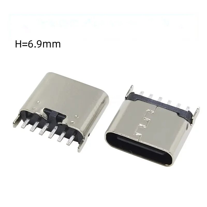 20 шт. Вертикальные разъемы USB Type-C 6Pin H-6.9mm