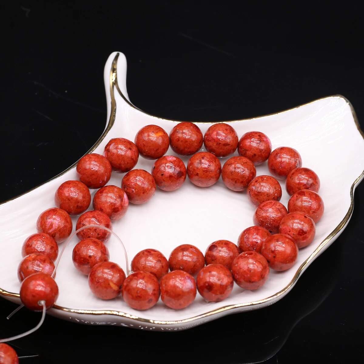 Красные коралловые бусины 10 12 14 мм 12x12mm