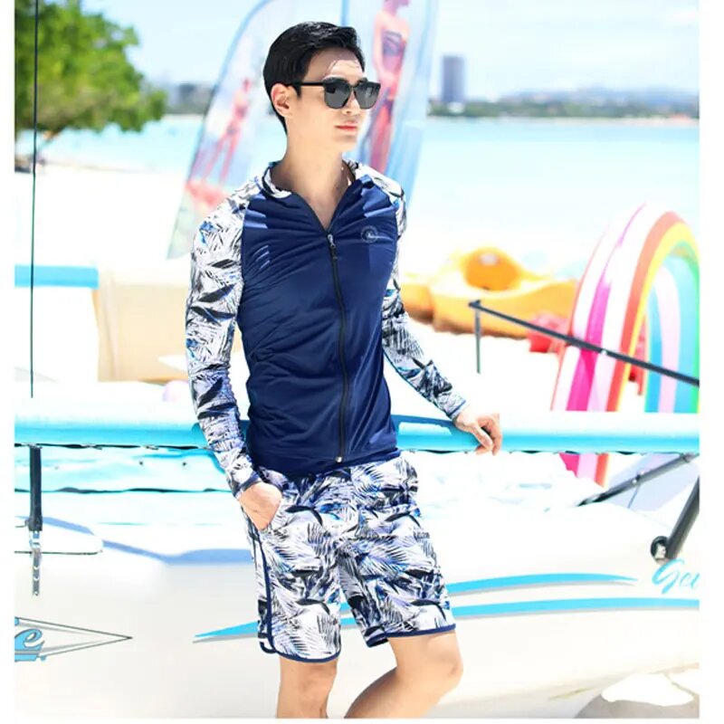 Рашгарды Bswemek для плавания, мужские и женские, UPF 50+