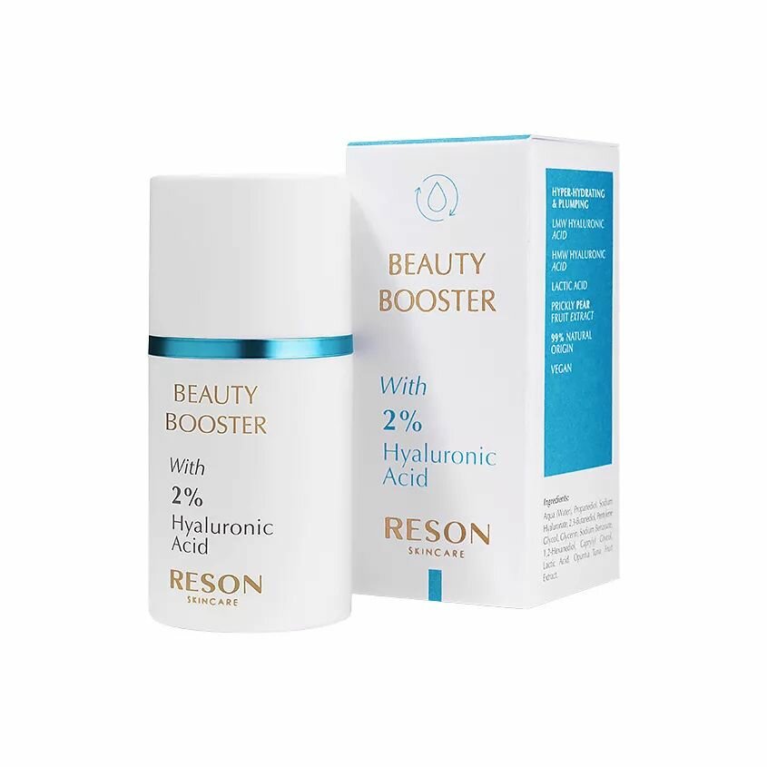 RESON Сыворотка с 2% Гиалуроновой кислоты Beauty Booster With 2% Hyaluronic Acid, 15 мл