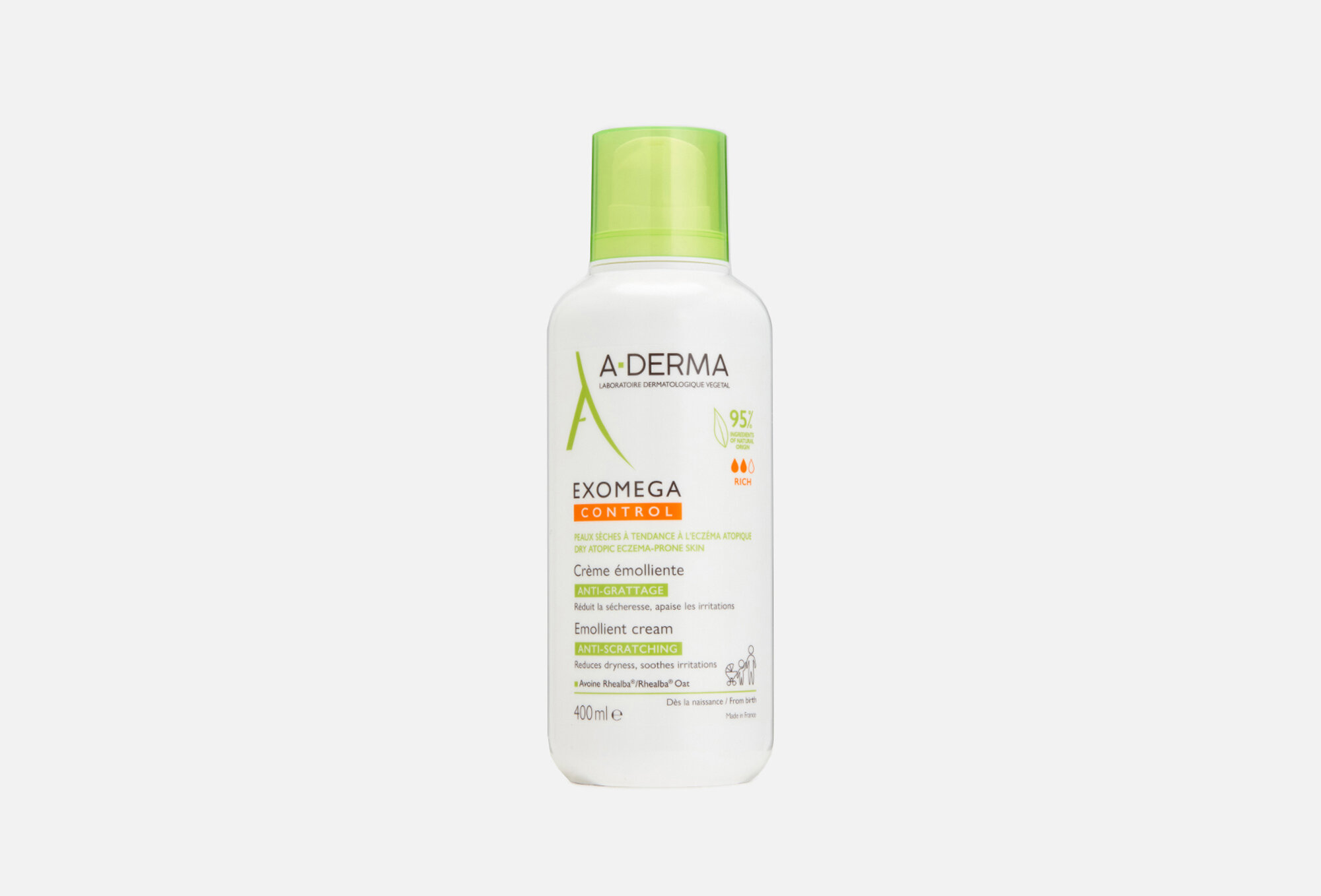 Смягчающий крем для лица и тела A-DERMA EXOMEGA CONTROL 400 мл