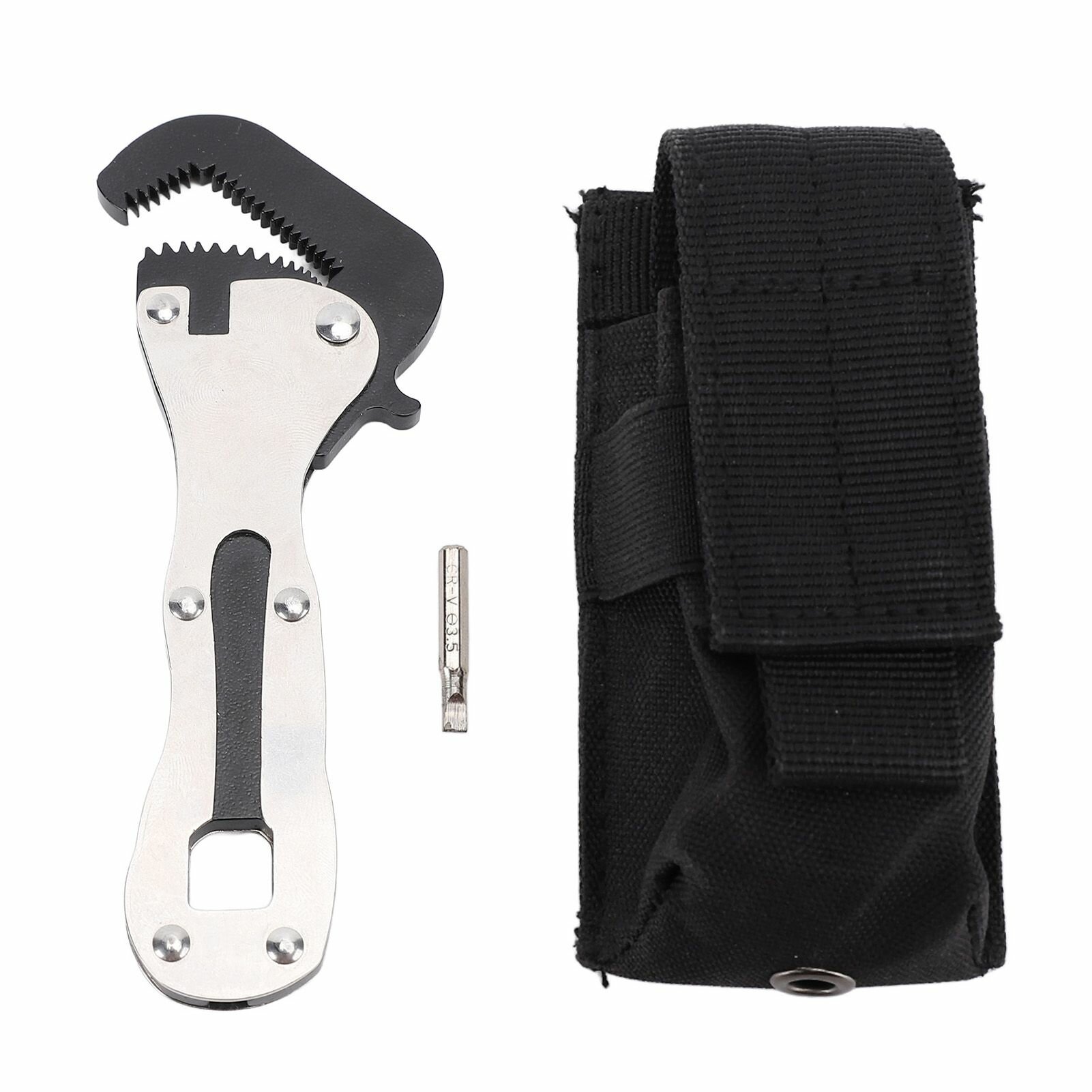 Автоматический ключ для труб с эргономичной ручкой, стальной, компактный