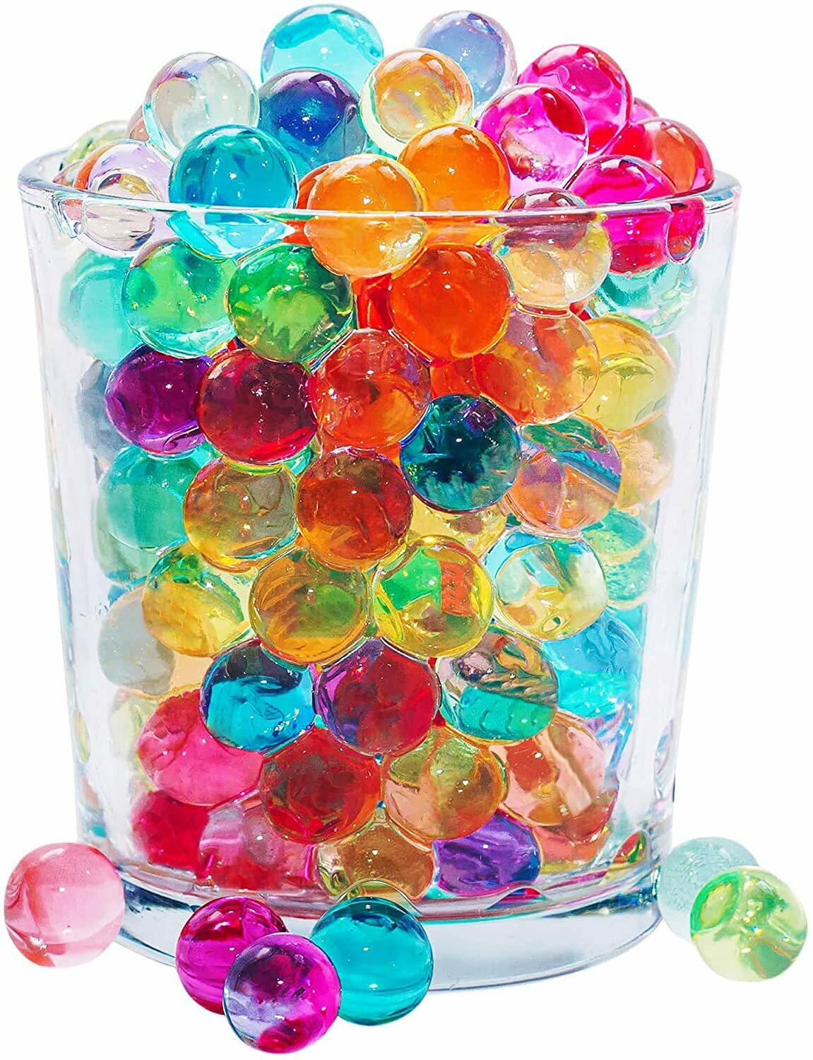 20000 Rainbow Water Beads для детей, не водяная табличная игрушка, сенсорные игрушки для малышей 3-4 года, образовательная терапевтическая игрушка, разноцветные гелевые бусины, заправка для спа, BPA и фталаты свободные (1518 мм), зеленый, желтый,