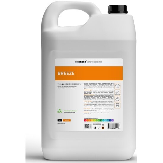 Чистящий гель Cleanbox Breeze для сантехники, кислотное, 5 л