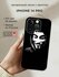 Чехол на Apple iPhone 14 Pro / Айфон 14 Про с принтом "Анонимус"