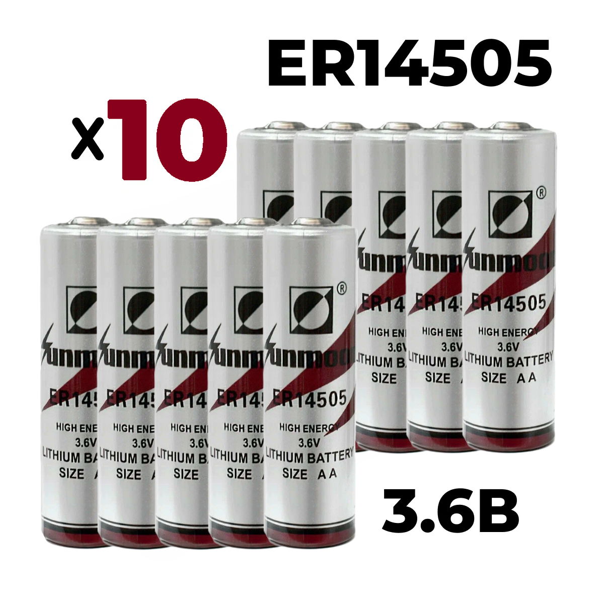 Батарейки ER14505 3,6V, "Sunmoon" , 10 штук