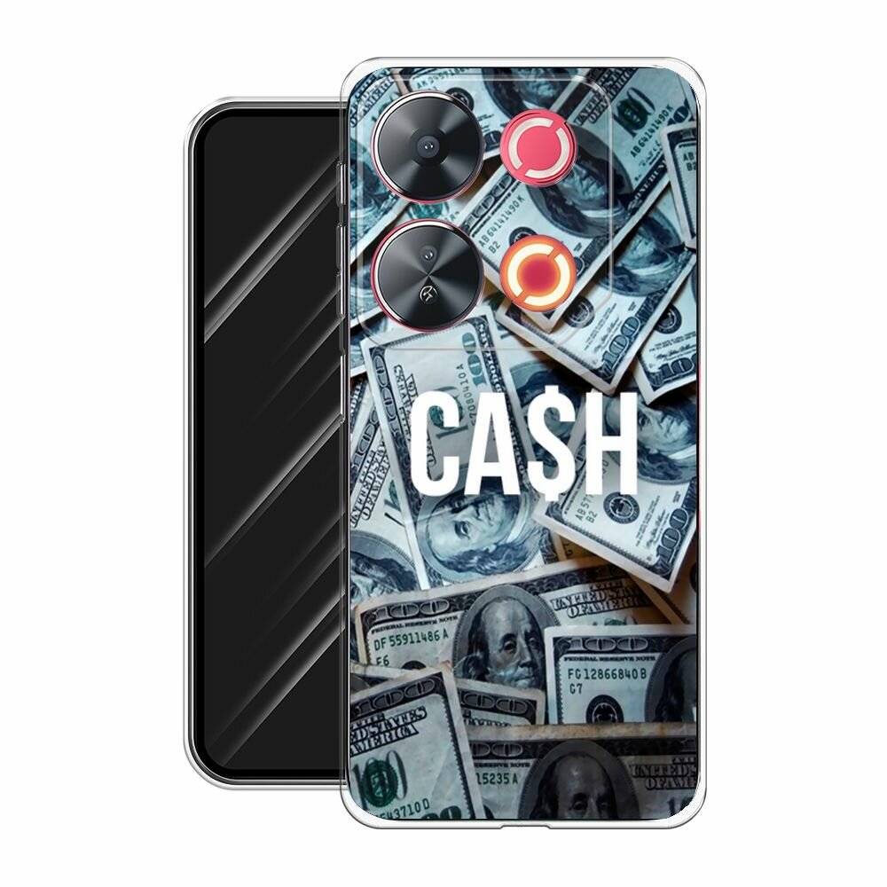 Силиконовый чехол на Itel P65 / Ител P65 с принтом Cash — фото 1