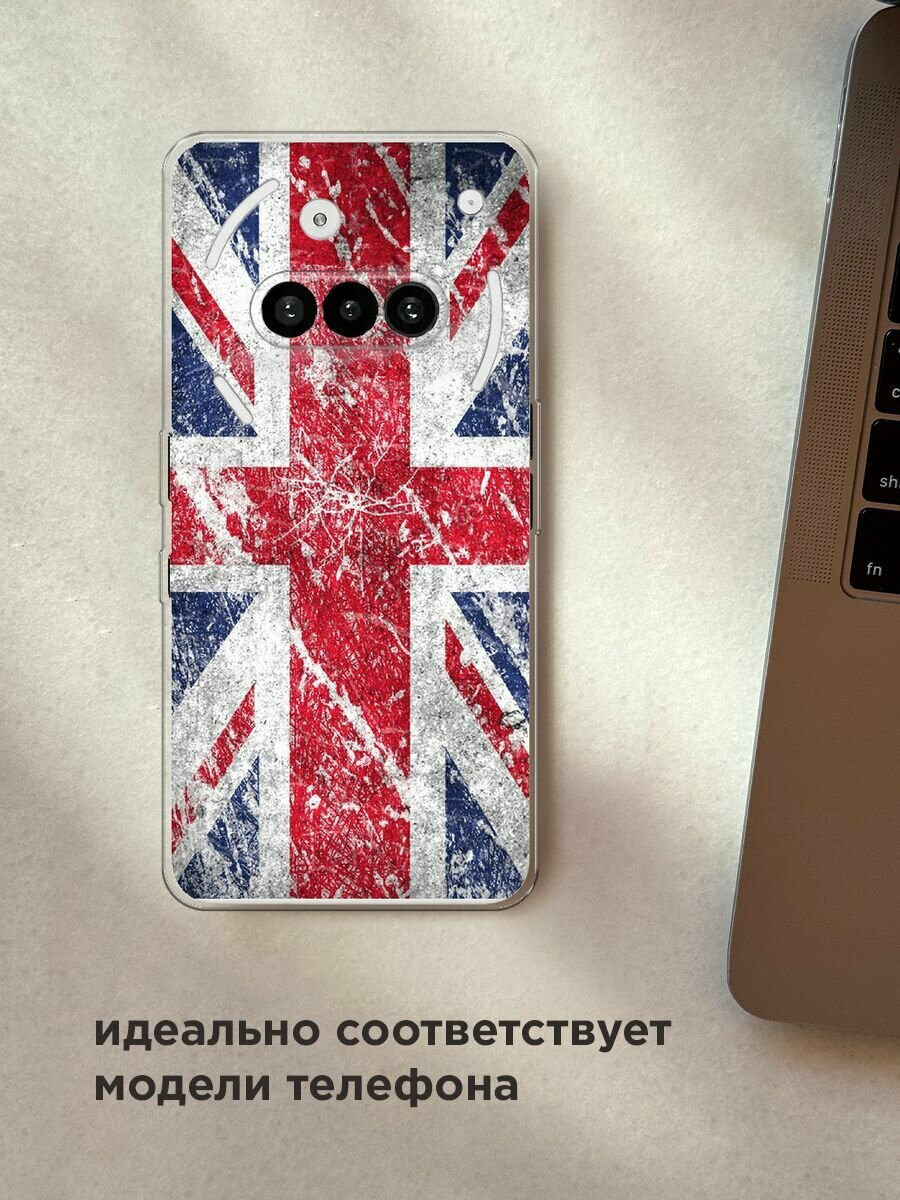 Чехол на Nothing Phone 3a / Нотинг Фон 3а с принтом "Флаг британский" — фото 1