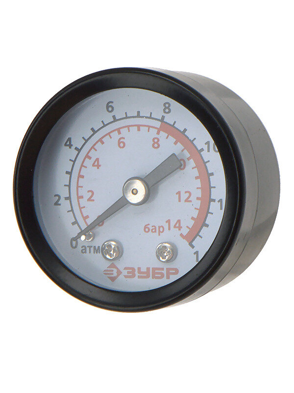 Манометр 14bar (D40 1/8″ папа резьба сзади) для компрессора ЗУБР КПМ-400-100