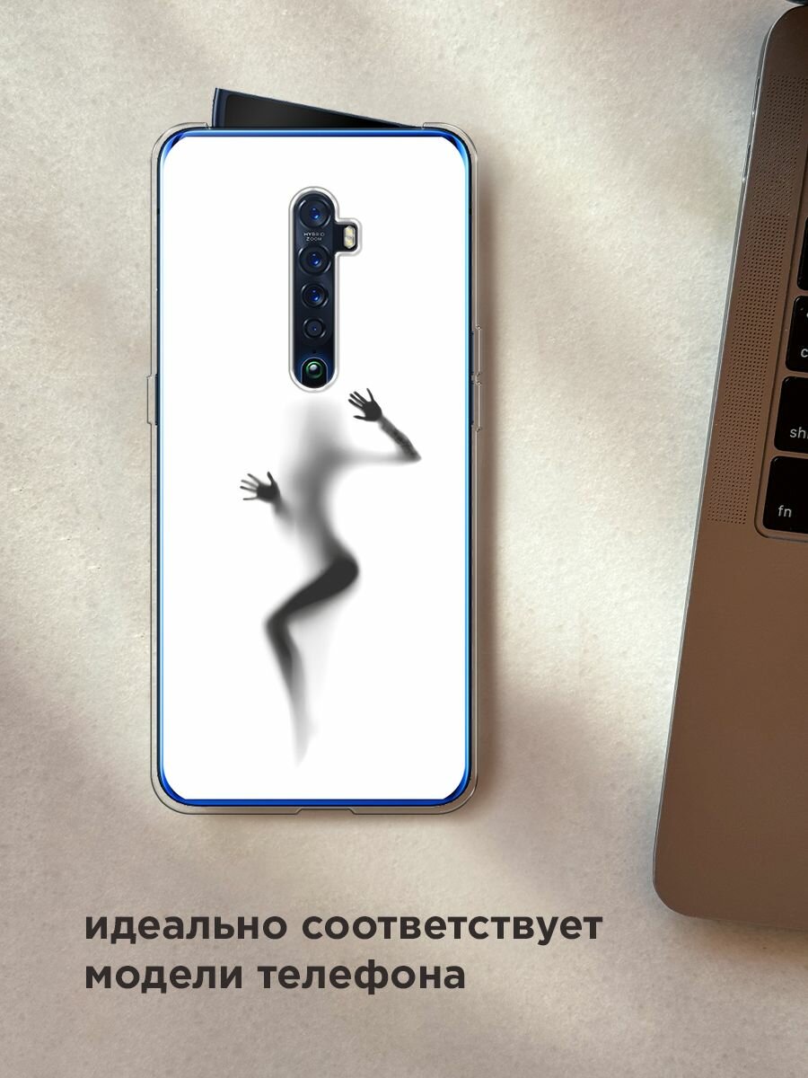 Чехол на Oppo Reno 2 / Оппо Рено 2 с принтом "Девушка в душе" — фото 1