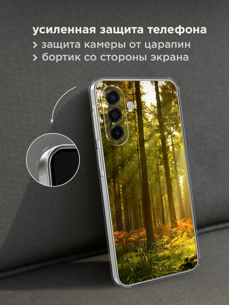 Силиконовый чехол на Samsung Galaxy A17 / Самсунг А17 с принтом "Лес 7" — фото 1