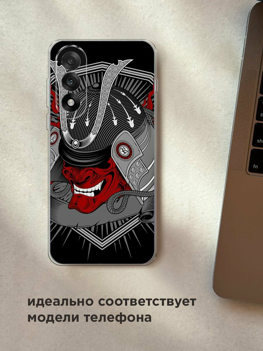 Чехол на OnePlus Nord 5 / Ван Плас Норд 5 с принтом "Красная маска самурая" — фото 1