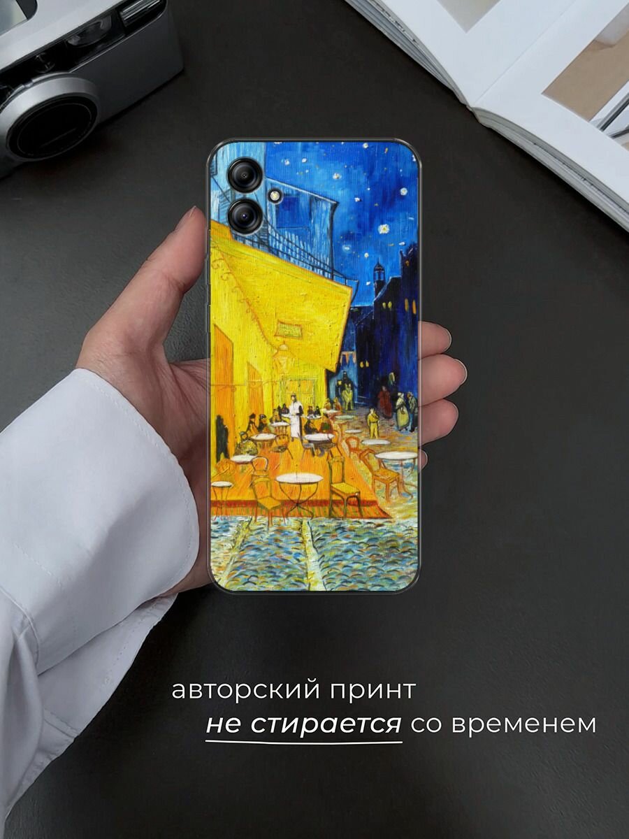 Чехол на Samsung Galaxy A04e / Самсунг A04e с принтом "Ван Гог Желтый дом" — фото 1