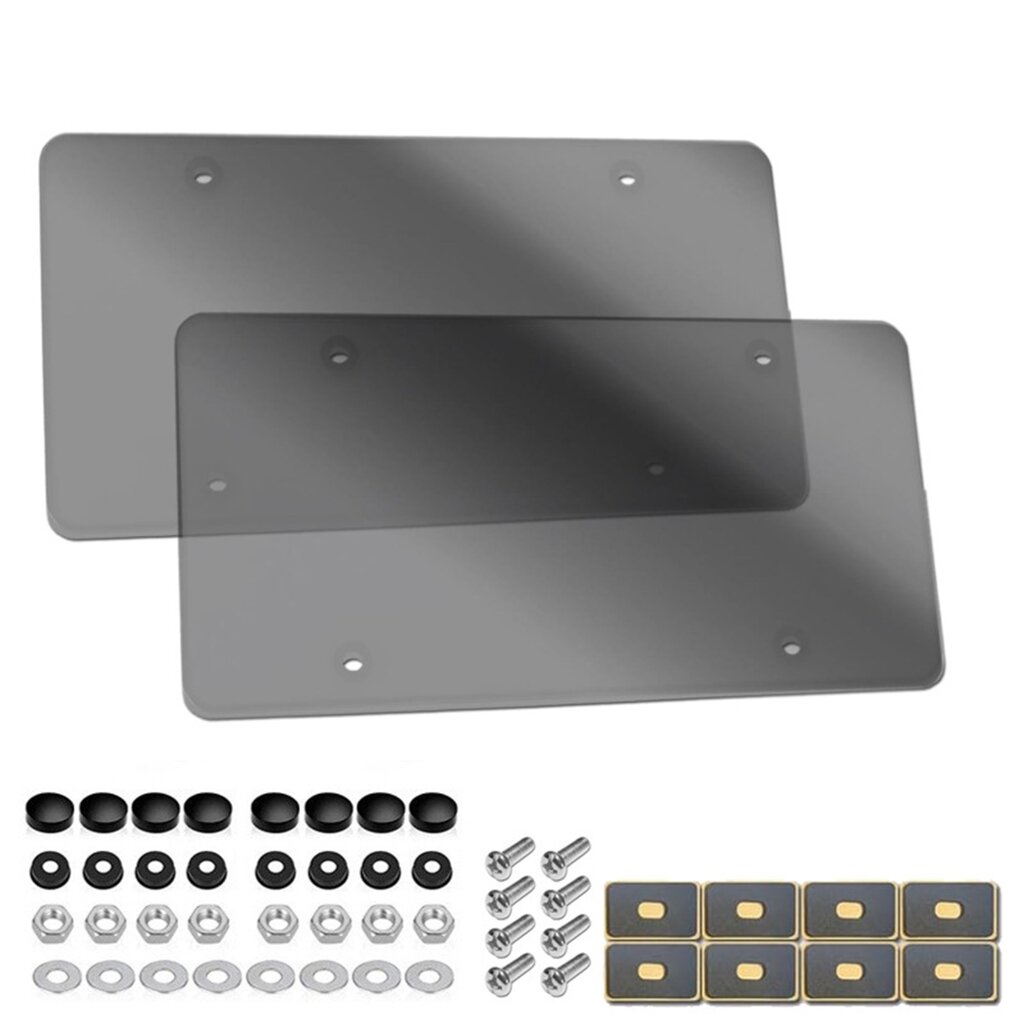 1 Пара Крышек для номерных знаков, Защитная пленка для рамы автомобиля, Небьющаяся плоская защитная пленка для рамы