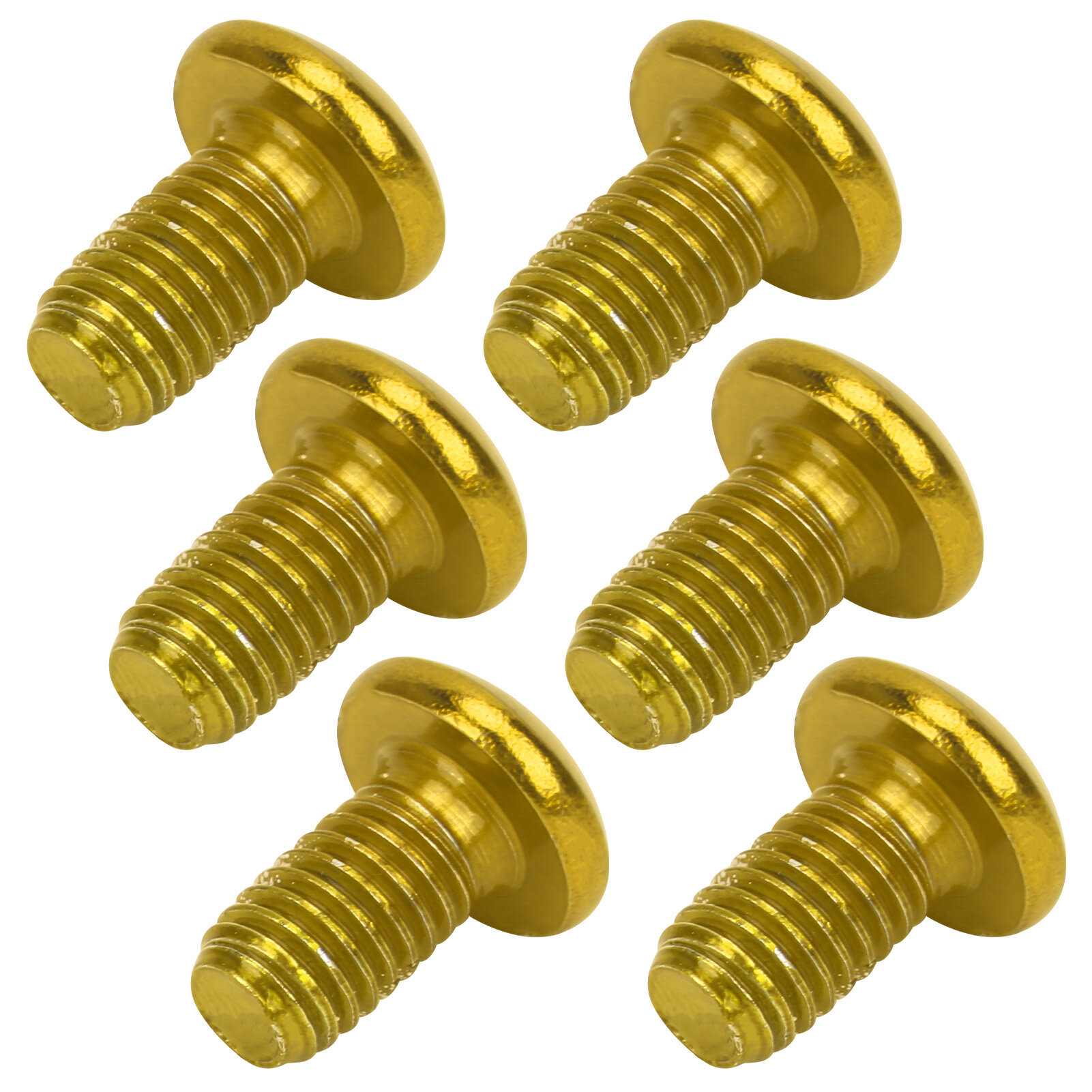 M5x10mm Горный велосипед Тормозной диск Титановая сталь Винт Велосипедные универсальные болты с головкой T25Желтый