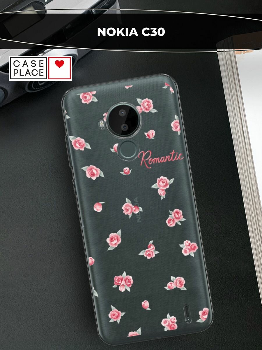 Чехол на Nokia C30 / Нокия C30 с принтом "Romantic 3"
