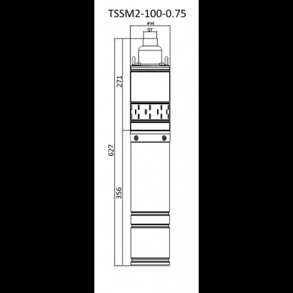 Скважинный насос винтовой Pumpman TSSM2-100-0.75