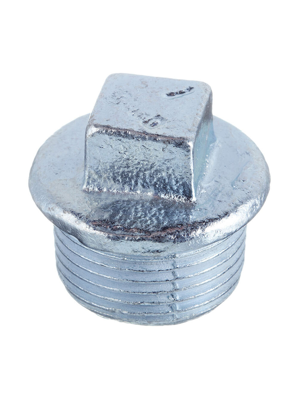 Заглушка 1 НР(ш) чугунная оцинкованная