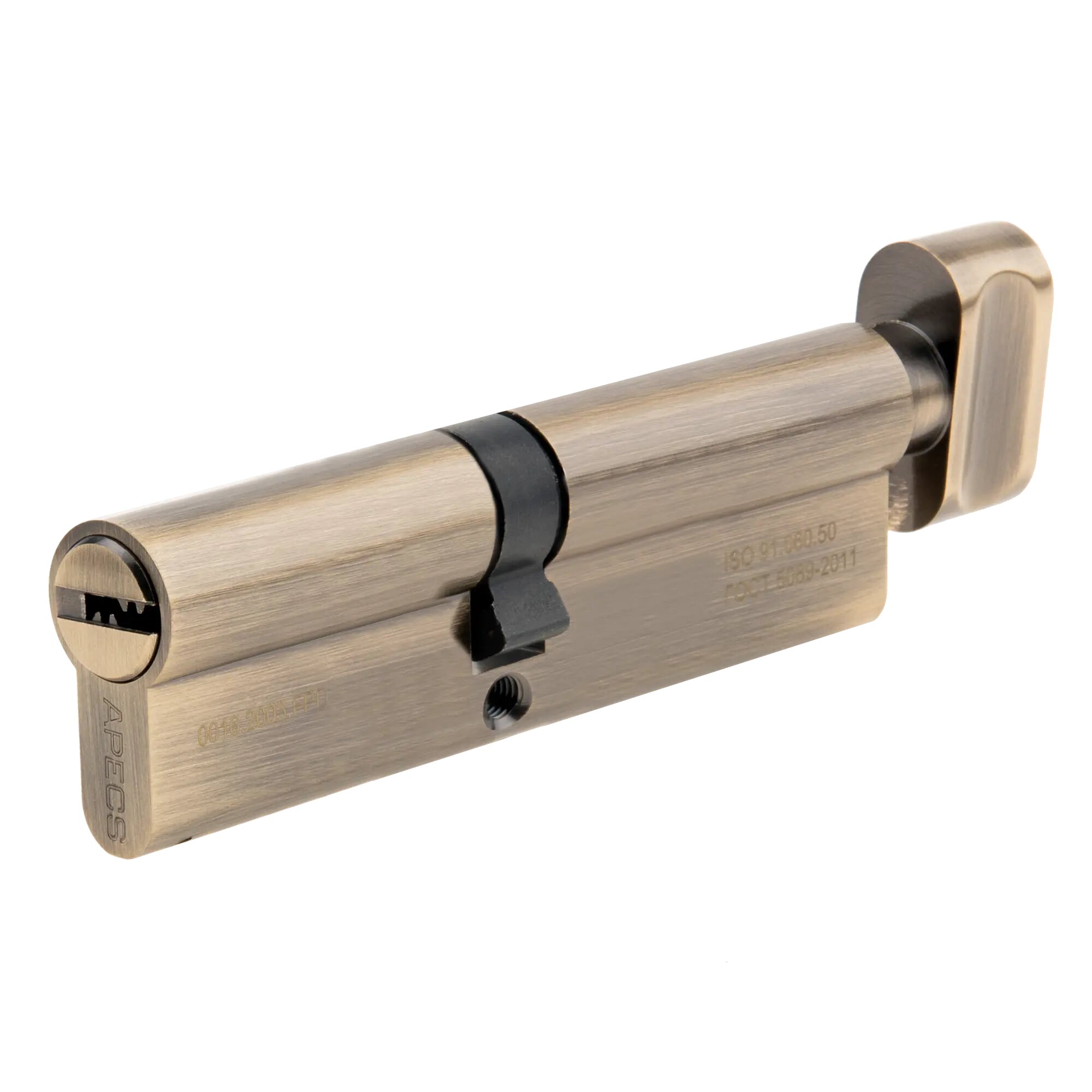 Apecs Pro LM-100-C-AB цилиндровый механизм 100 мм бронзовый ключ и вертушка