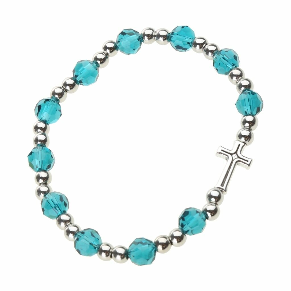 Крест Кристалл Растяжка Бисер Розарий