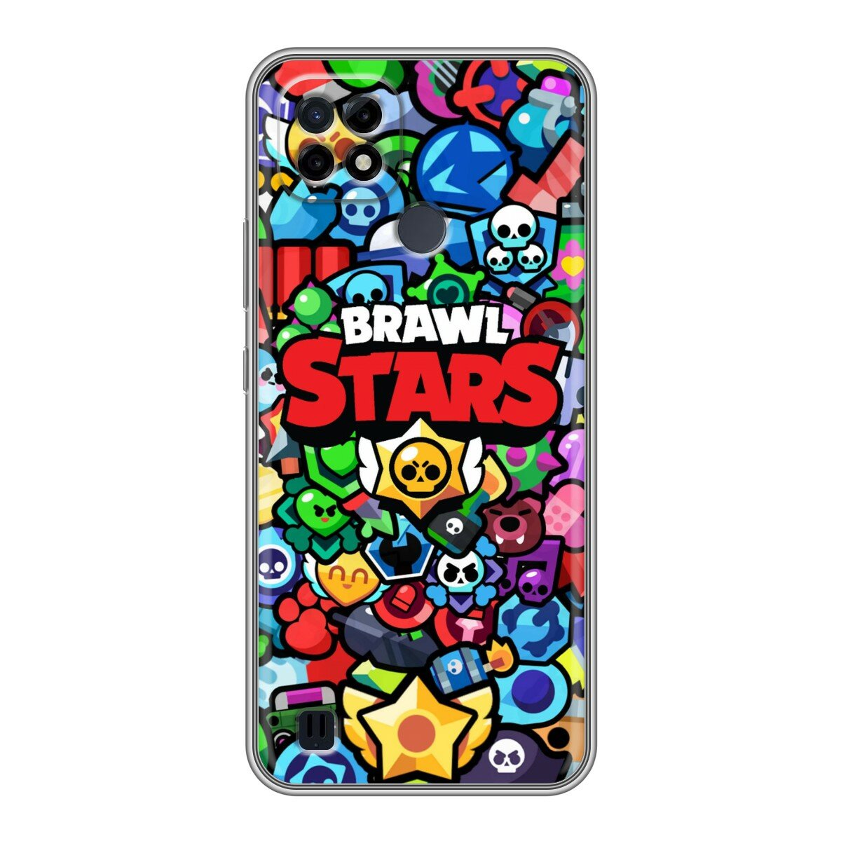 Чехол для Realme C21 с принтом для мальчиков Brawl Stars (Реалми С21) — фото 1