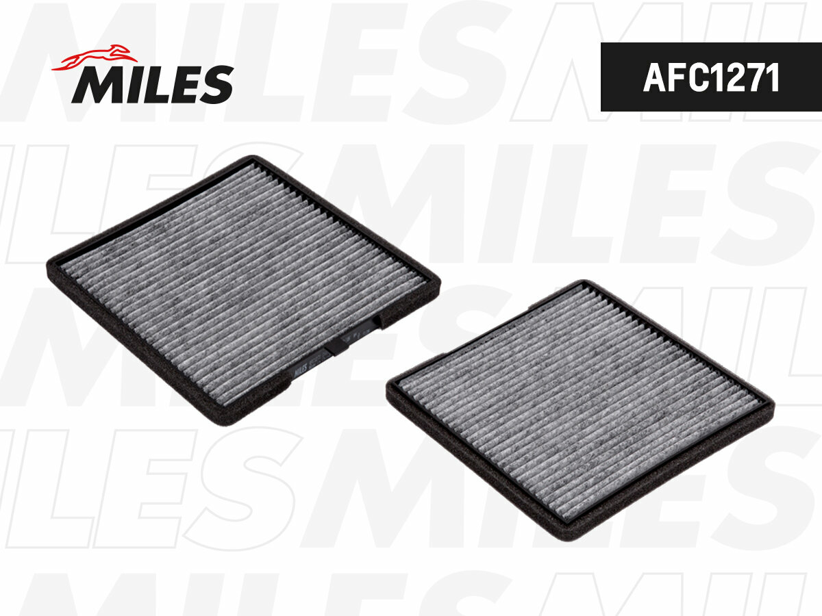 MILES Фильтр салона HYUNDAI i10 08-/KIA PICANTO 06- угольный