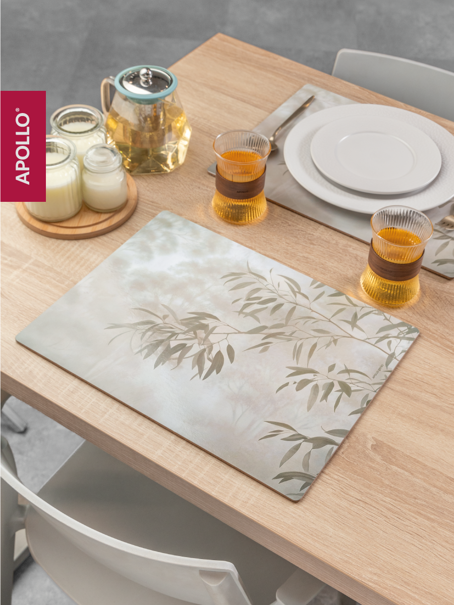 Салфетка на стол под тарелки Apollo, подставка под горячее пробковая, 40*30 см