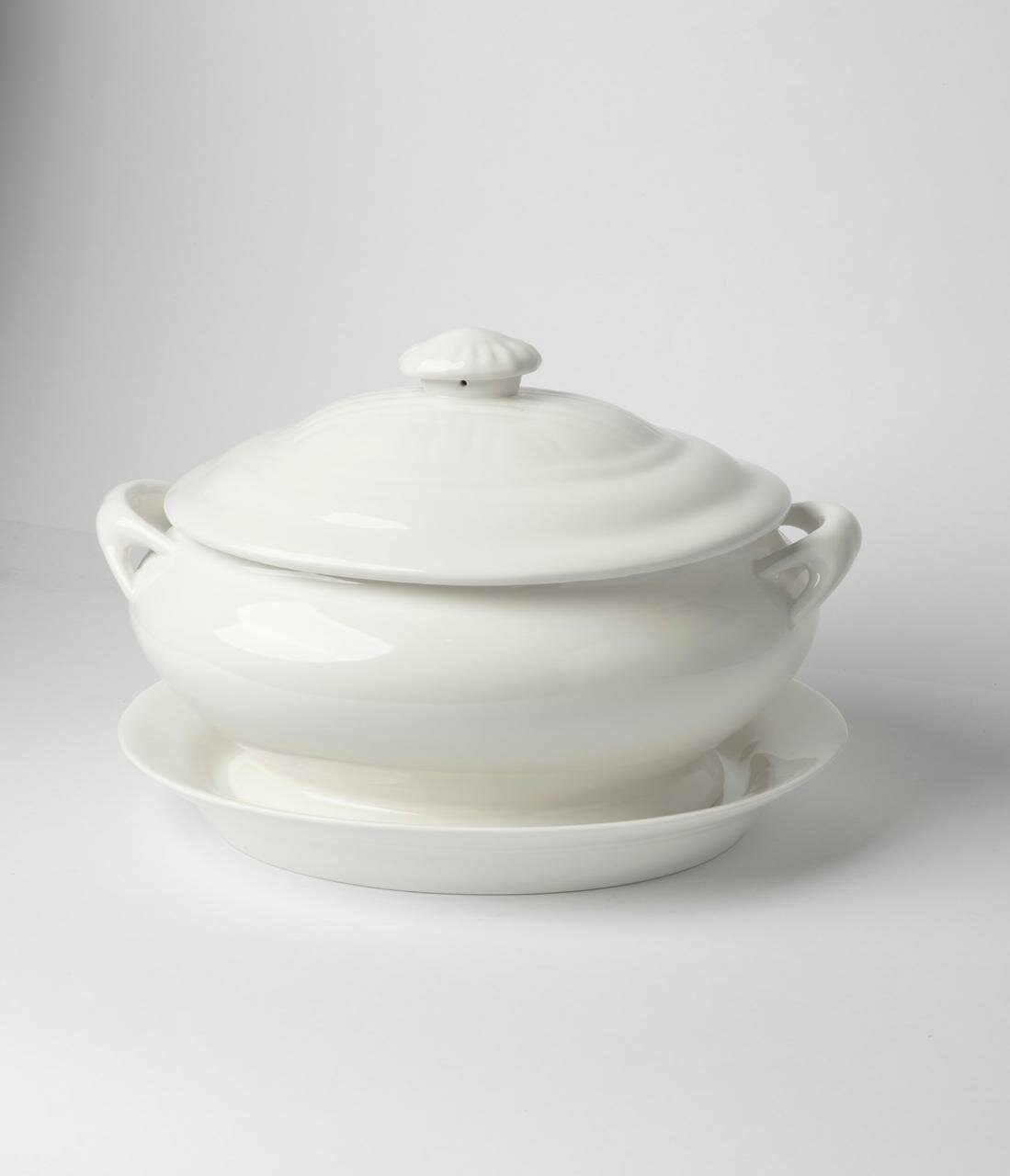 Супница Oval soup bowl White Porcelain 2 л