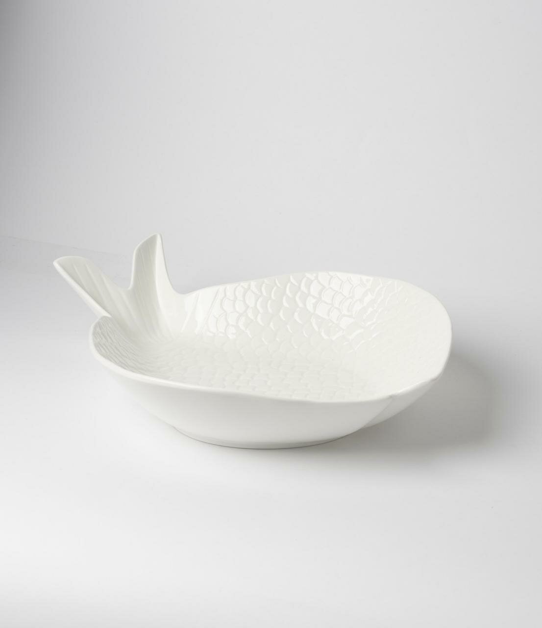 Набор блюд 4 шт. Fish Cup White Porcelain 30x24 см