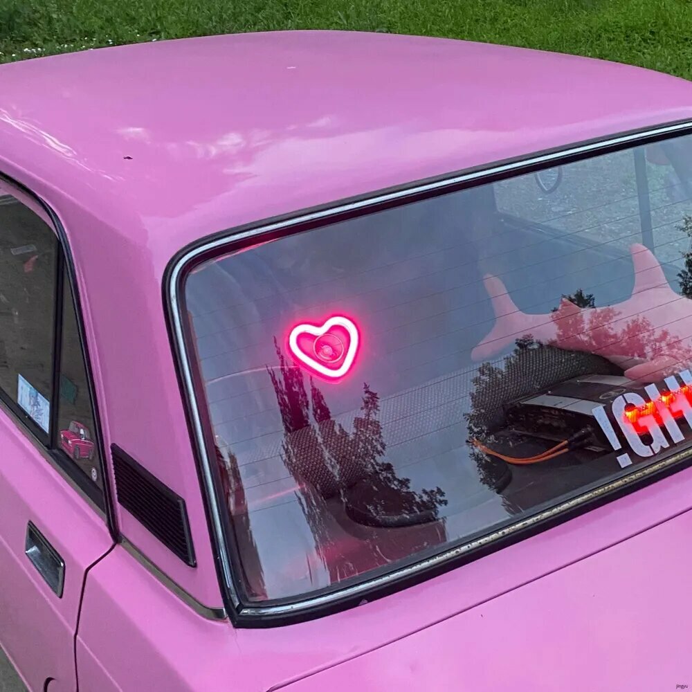 Неоновая вывеска Neon Tsurikawa, форма сердца, USB-зарядка, 12В, красная